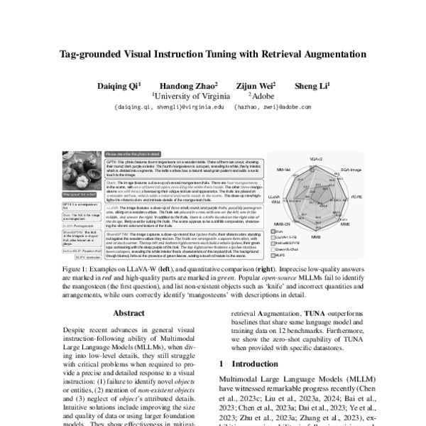 Tag-grounded Visual Instruction Tuning with Retrieval Augmentation - ACL Anthology