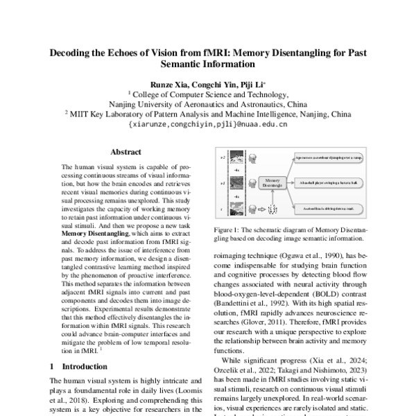 Decoding the Echoes of Vision from fMRI: Memory Disentangling for Past ...