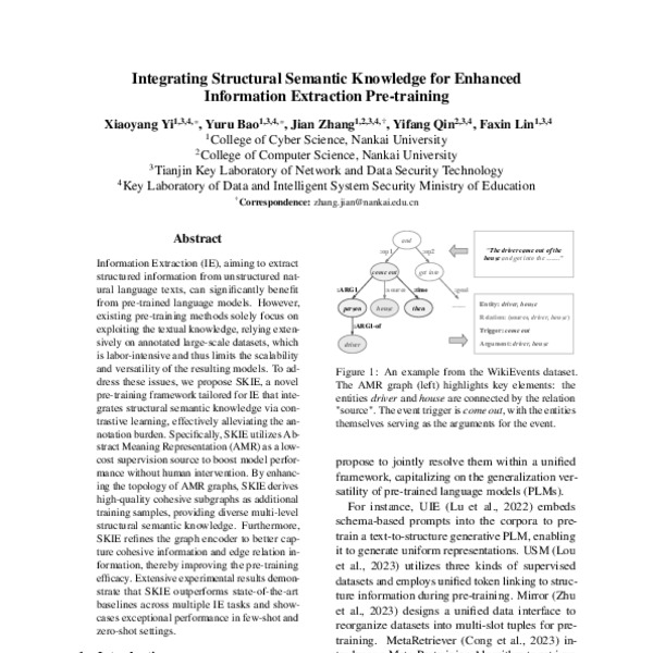 Integrating Structural Semantic Knowledge For Enhanced Information