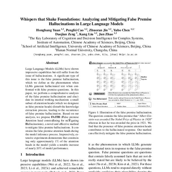 Whispers that Shake Foundations: Analyzing and Mitigating False Premise Hallucinations in Large ...