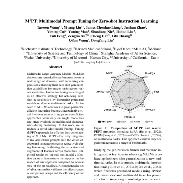 M2PT: Multimodal Prompt Tuning for Zero-shot Instruction Learning - ACL ...