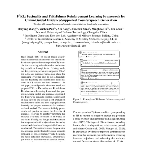 F2RL: Factuality and Faithfulness Reinforcement Learning Framework for ...