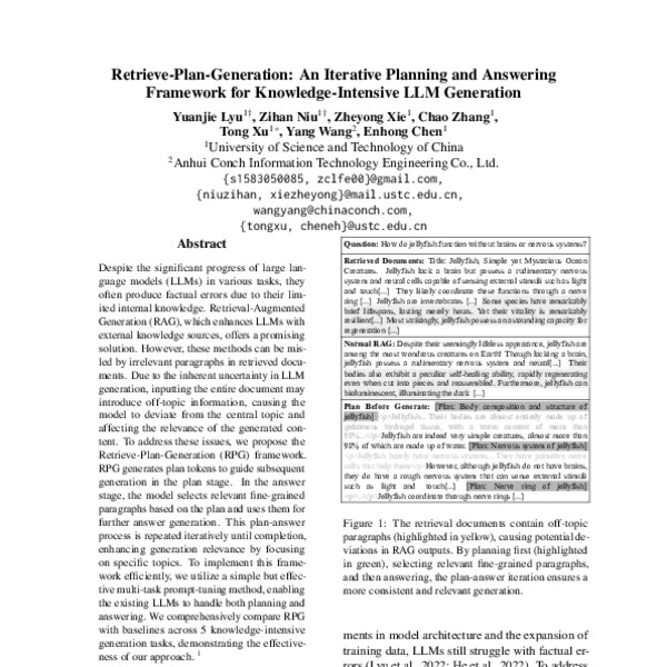 Retrieve-Plan-Generation: An Iterative Planning and Answering Framework for Knowledge-Intensive ...