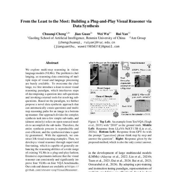 From the Least to the Most: Building a Plug-and-Play Visual Reasoner ...