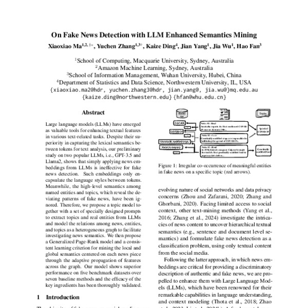 On Fake News Detection with LLM Enhanced Semantics Mining - ACL Anthology