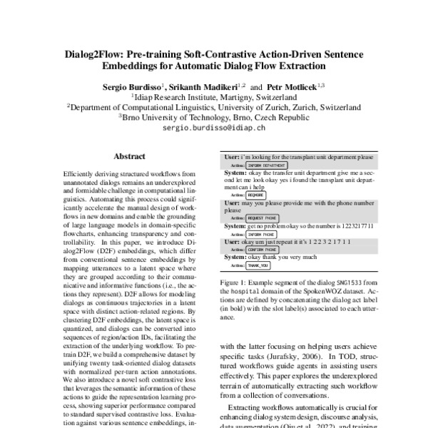Dialog2Flow: Pre-training Soft-Contrastive Action-Driven Sentence ...
