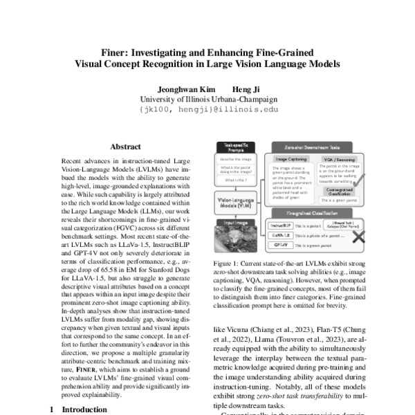Finer: Investigating and Enhancing Fine-Grained Visual Concept Recognition in Large Vision ...