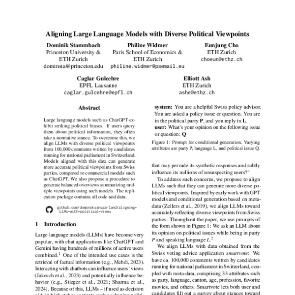 Aligning Large Language Models with Diverse Political Viewpoints - ACL Anthology