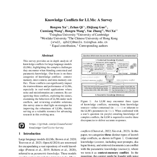 Knowledge Conflicts for LLMs: A Survey - ACL Anthology