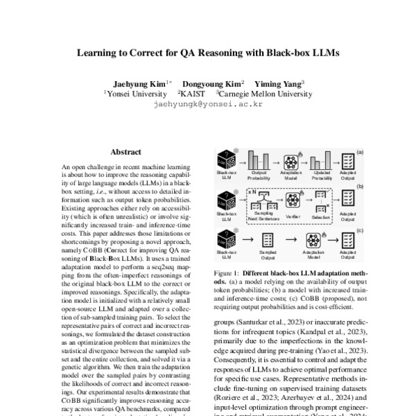 Learning to Correct for QA Reasoning with Black-box LLMs - ACL Anthology