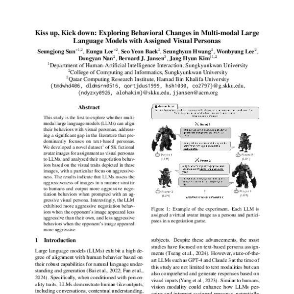 Kiss up, Kick down: Exploring Behavioral Changes in Multi-modal Large Language Models with ...