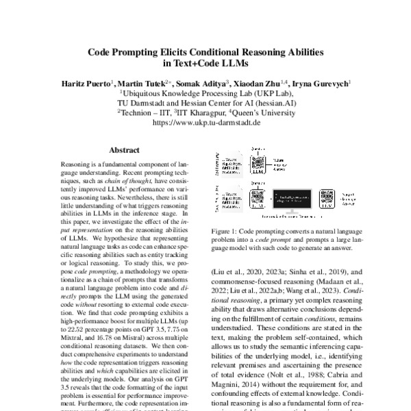 Code Prompting Elicits Conditional Reasoning Abilities In Textcode Llms Acl Anthology 2245