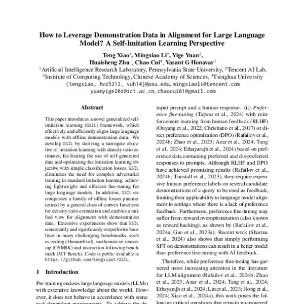 How to Leverage Demonstration Data in Alignment for Large Language Model? A Self-Imitation ...