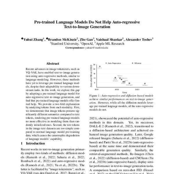 Pre-trained Language Models Do Not Help Auto-regressive Text-to-Image Generation - ACL Anthology