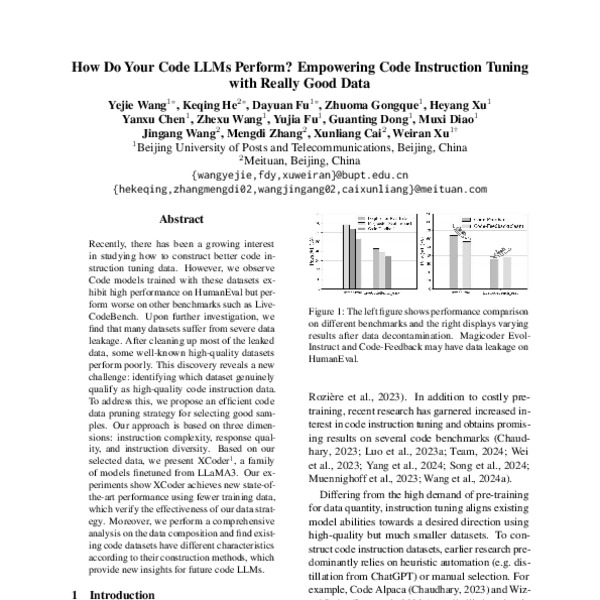 How Do Your Code LLMs perform? Empowering Code Instruction Tuning with Really Good Data - ACL ...