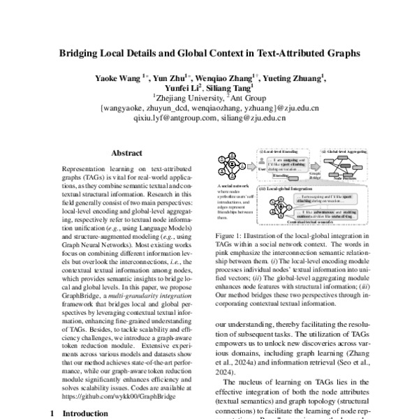 Bridging Local Details and Global Context in Text-Attributed Graphs - ACL Anthology