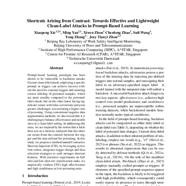 Shortcuts Arising from Contrast: Towards Effective and Lightweight ...