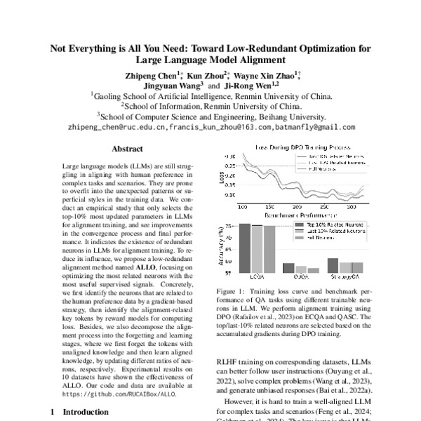 Not Everything is All You Need: Toward Low-Redundant Optimization for Large Language Model ...