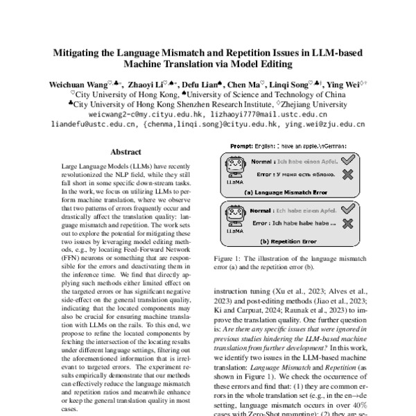 Mitigating the Language Mismatch and Repetition Issues in LLM-based Machine Translation via ...
