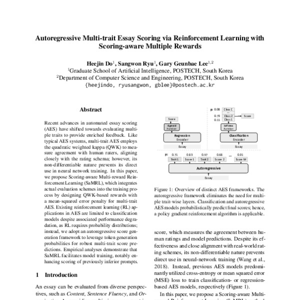 Autoregressive Multi-trait Essay Scoring via Reinforcement Learning with Scoring-aware Multiple ...