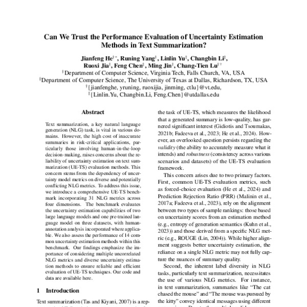 Can We Trust the Performance Evaluation of Uncertainty Estimation Methods in Text Summarization ...