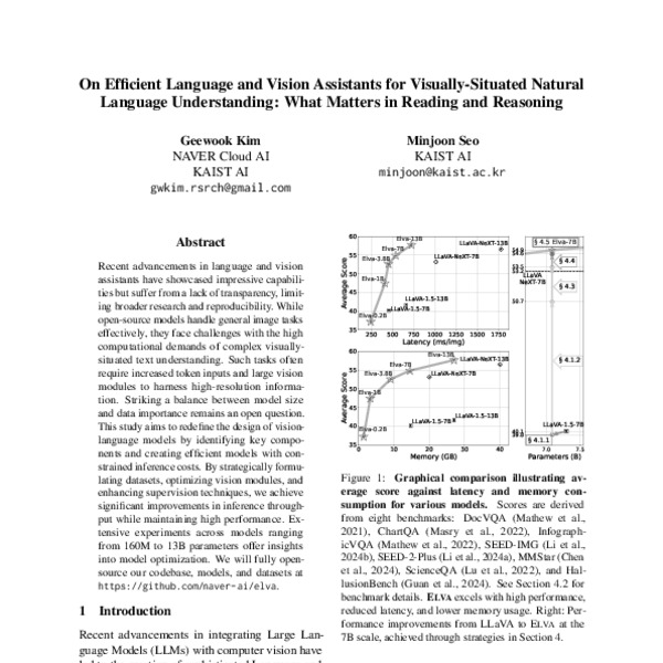 On Efficient Language and Vision Assistants for Visually-Situated Natural Language Understanding ...
