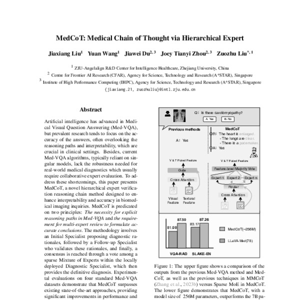 MedCoT: Medical Chain of Thought via Hierarchical Expert - ACL Anthology