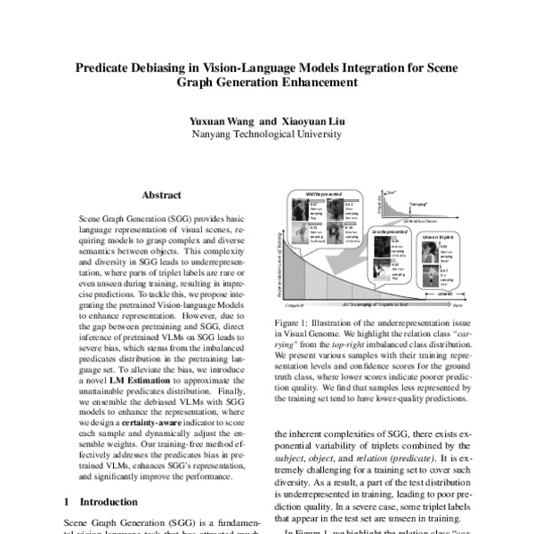 Predicate Debiasing in Vision-Language Models Integration for Scene Graph Generation Enhancement ...