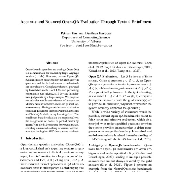 Accurate And Nuanced Open Qa Evaluation Through Textual Entailment 6332