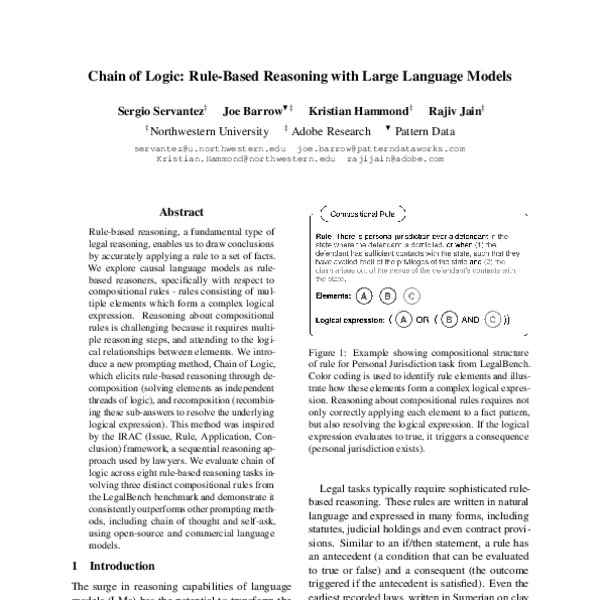 Chain of Logic: Rule-Based Reasoning with Large Language Models - ACL Anthology