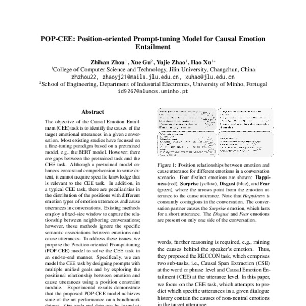 POP-CEE: Position-oriented Prompt-tuning Model for Causal Emotion Entailment - ACL Anthology