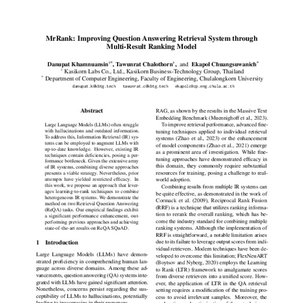 MrRank: Improving Question Answering Retrieval System through Multi-Result Ranking Model - ACL ...