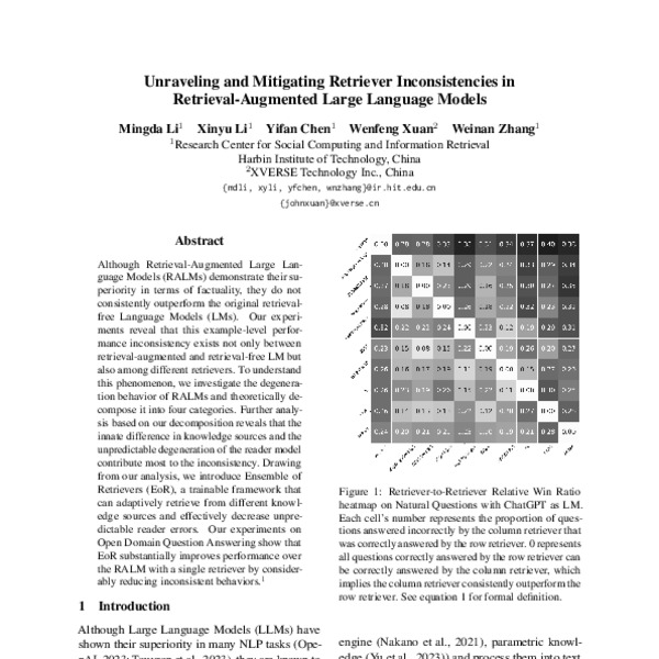 Unraveling and Mitigating Retriever Inconsistencies in Retrieval-Augmented Large Language Models ...