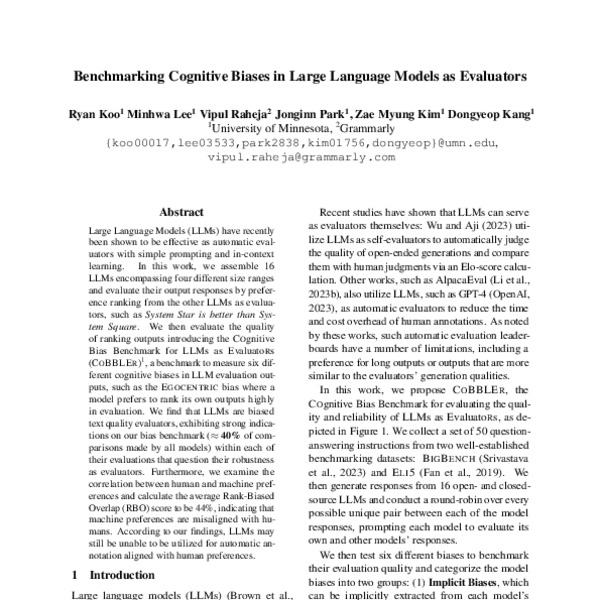 Benchmarking Cognitive Biases In Large Language Models As Evaluators