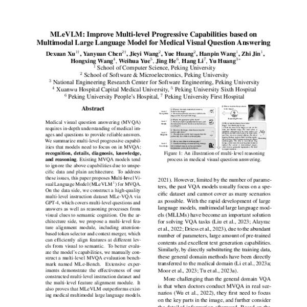 MLeVLM: Improve Multi-level Progressive Capabilities based on Multimodal Large Language Model ...