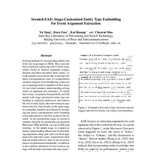 Scented Eae Stage Customized Entity Type Embedding For Event Argument Extraction Acl Anthology