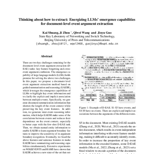Thinking About How To Extract Energizing Llms Emergence Capabilities For Document Level Event