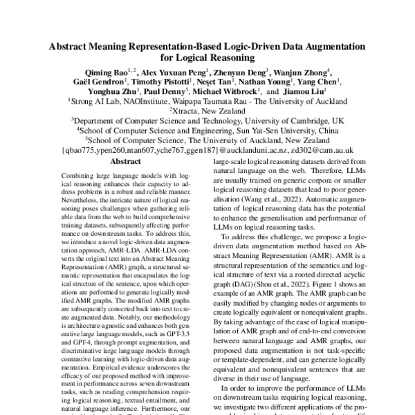 Abstract Meaning Representation Based Logic Driven Data Augmentation For Logical Reasoning Acl