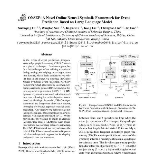 ONSEP: A Novel Online Neural-Symbolic Framework for Event Prediction Based on Large Language ...