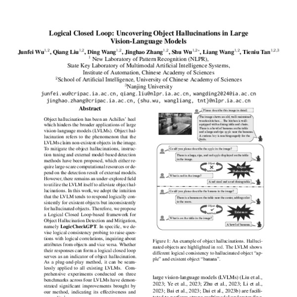 Logical Closed Loop Uncovering Object Hallucinations In Large Vision Language Models Acl