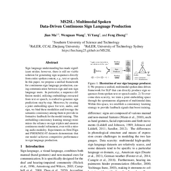 Ms2sl Multimodal Spoken Data Driven Continuous Sign Language Production Acl Anthology