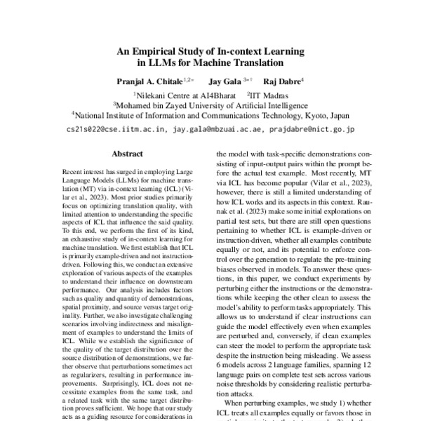 An Empirical Study of In-context Learning in LLMs for Machine ...