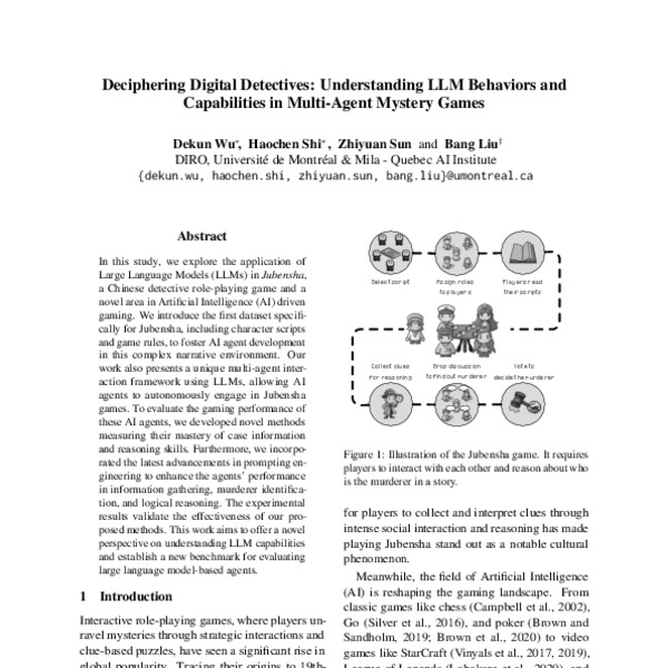 Deciphering Digital Detectives: Understanding LLM Behaviors and Capabilities in Multi-Agent ...