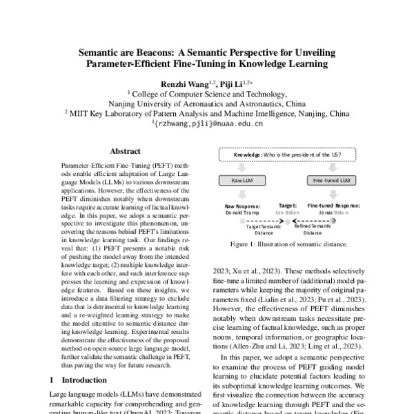 Semantic are Beacons: A Semantic Perspective for Unveiling Parameter-Efficient Fine-Tuning in ...