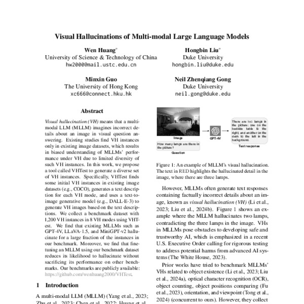 Visual Hallucinations of Multi-modal Large Language Models - ACL Anthology