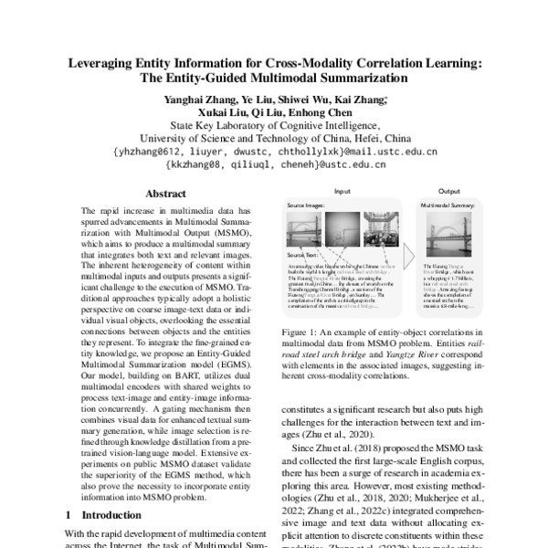 Leveraging Entity Information For Cross Modality Correlation Learning The Entity Guided