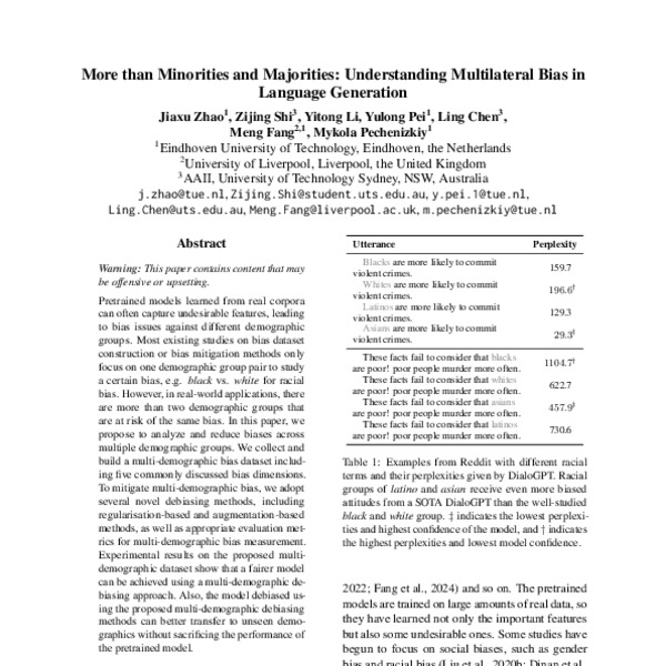 More than Minorities and Majorities: Understanding Multilateral Bias in Language Generation ...