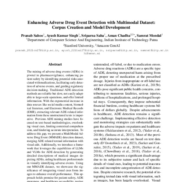 Enhancing Adverse Drug Event Detection with Multimodal Dataset: Corpus Creation and Model ...