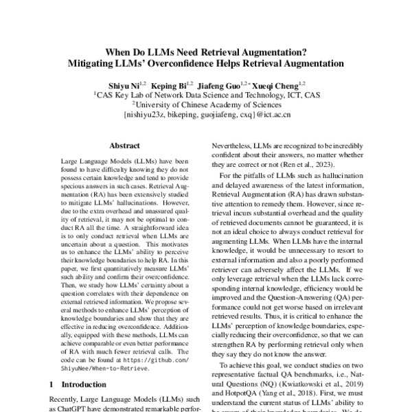 When Do LLMs Need Retrieval Augmentation? Mitigating LLMs ...