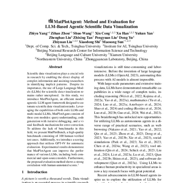 Matplotagent Method And Evaluation For Llm Based Agentic Scientific